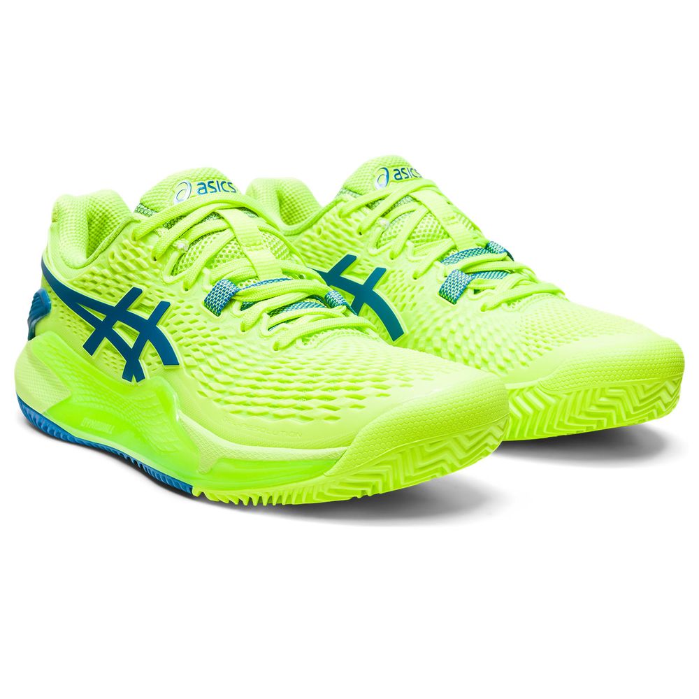 Tenis Asics Gel Resolution 9 Clay Femenino Verde New Asics Colombia