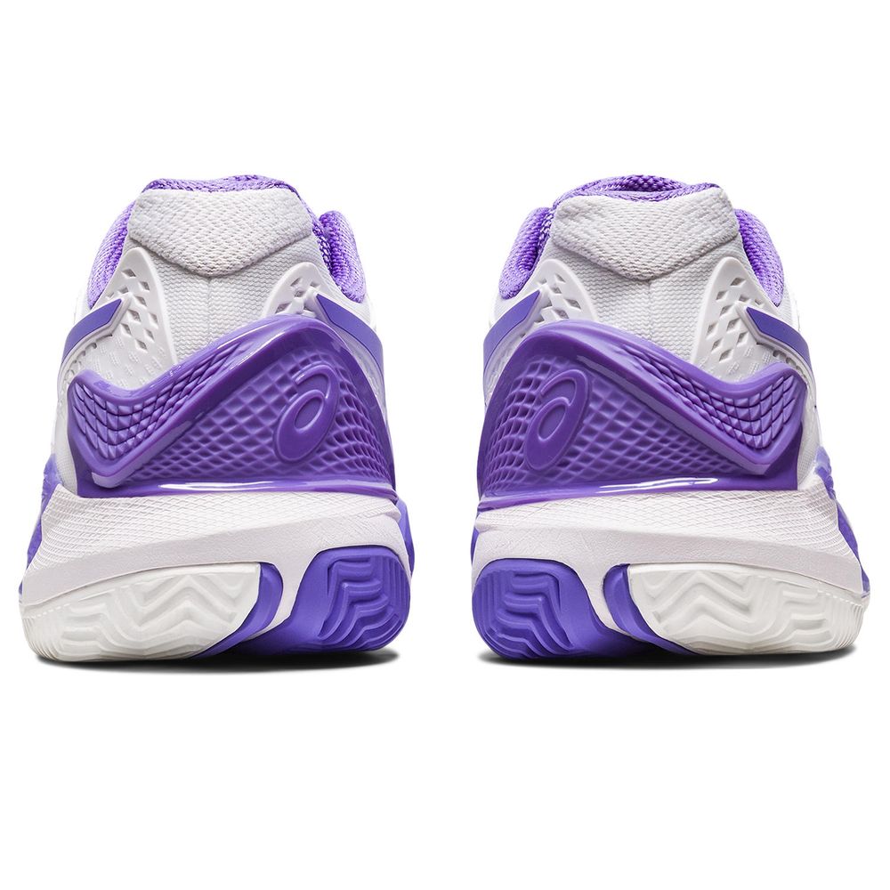 Tenis Asics Gel Resolution 9 Clay Femenino Blanco New Asics