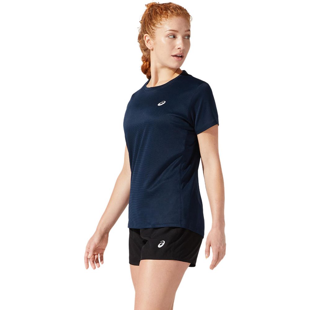 Camiseta ASICS Silver SS Top - Femenino - Azul - NEW - Asics Colombia