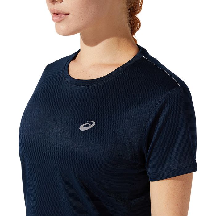 Camiseta ASICS Silver SS Top - Femenino - Azul - NEW - Asics Colombia