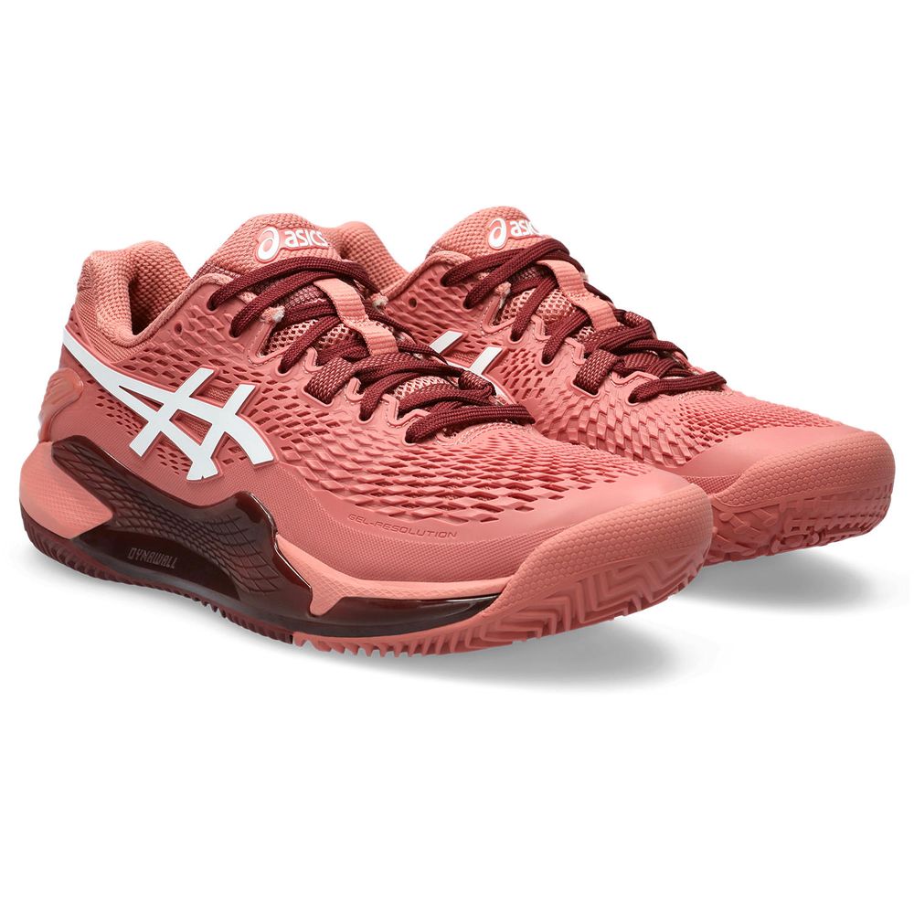 Tenis ASICS GEL-Resolution 9 Clay - Femenino - Rosado - NEW - Asics Colombia