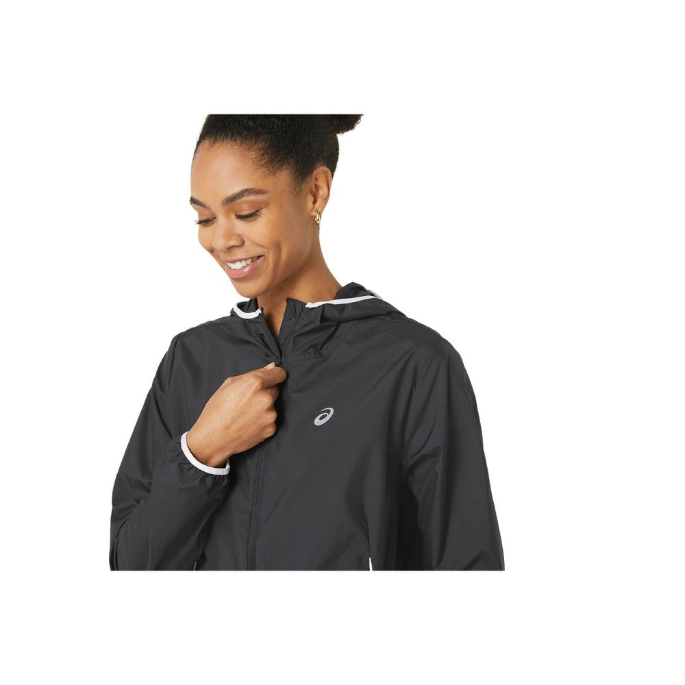 Chaqueta ASICS Icon Light Packable Jacket - Femenino - Negro - NEW ...