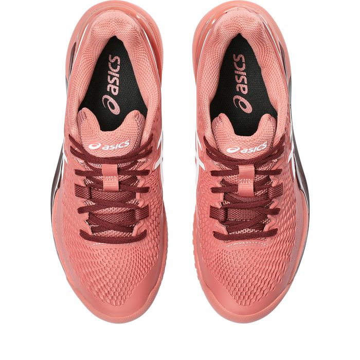 Tenis Asics Gel Resolution 9 Clay Femenino Rosado New Asics