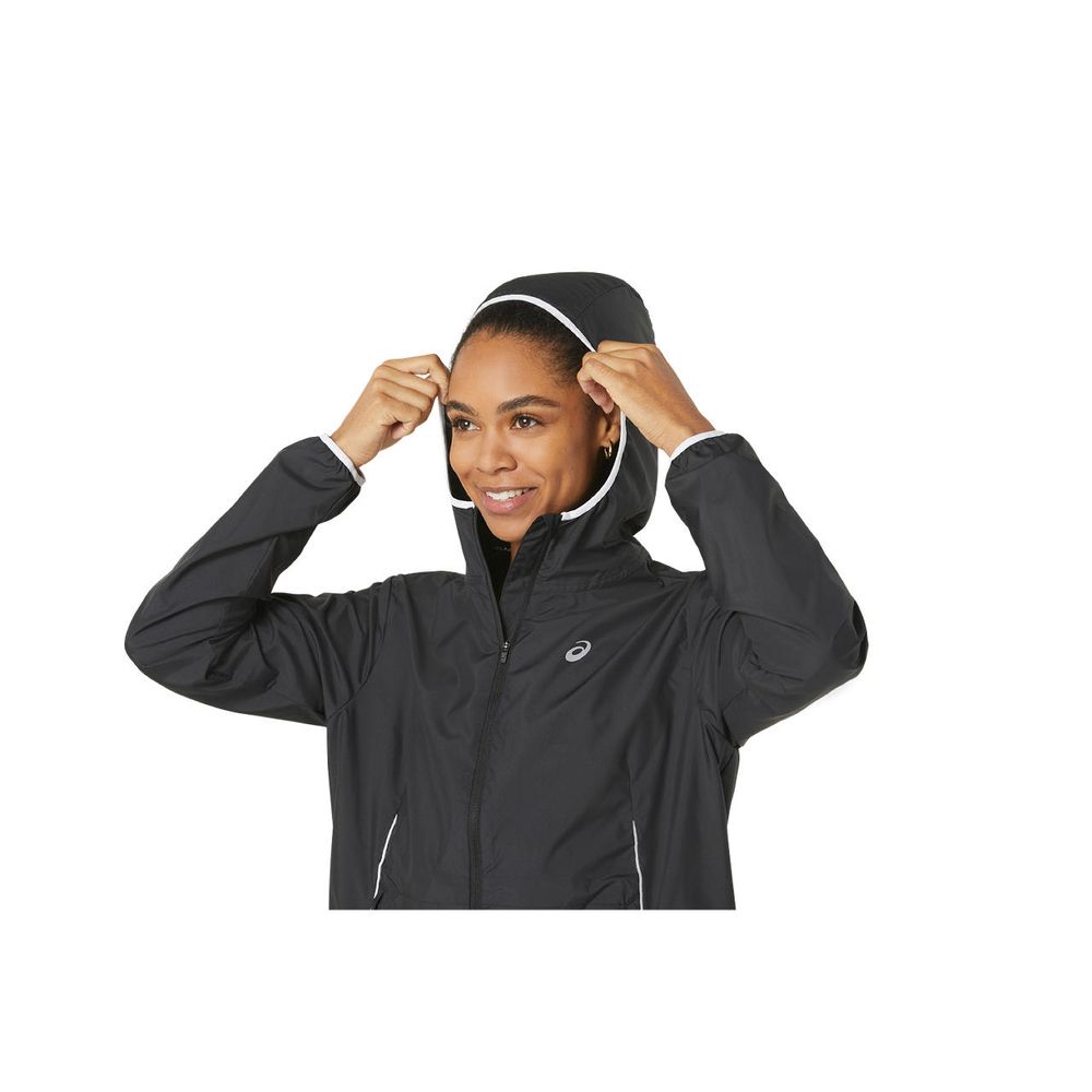 Chaqueta ASICS Icon Light Packable Jacket - Femenino - Negro - NEW ...